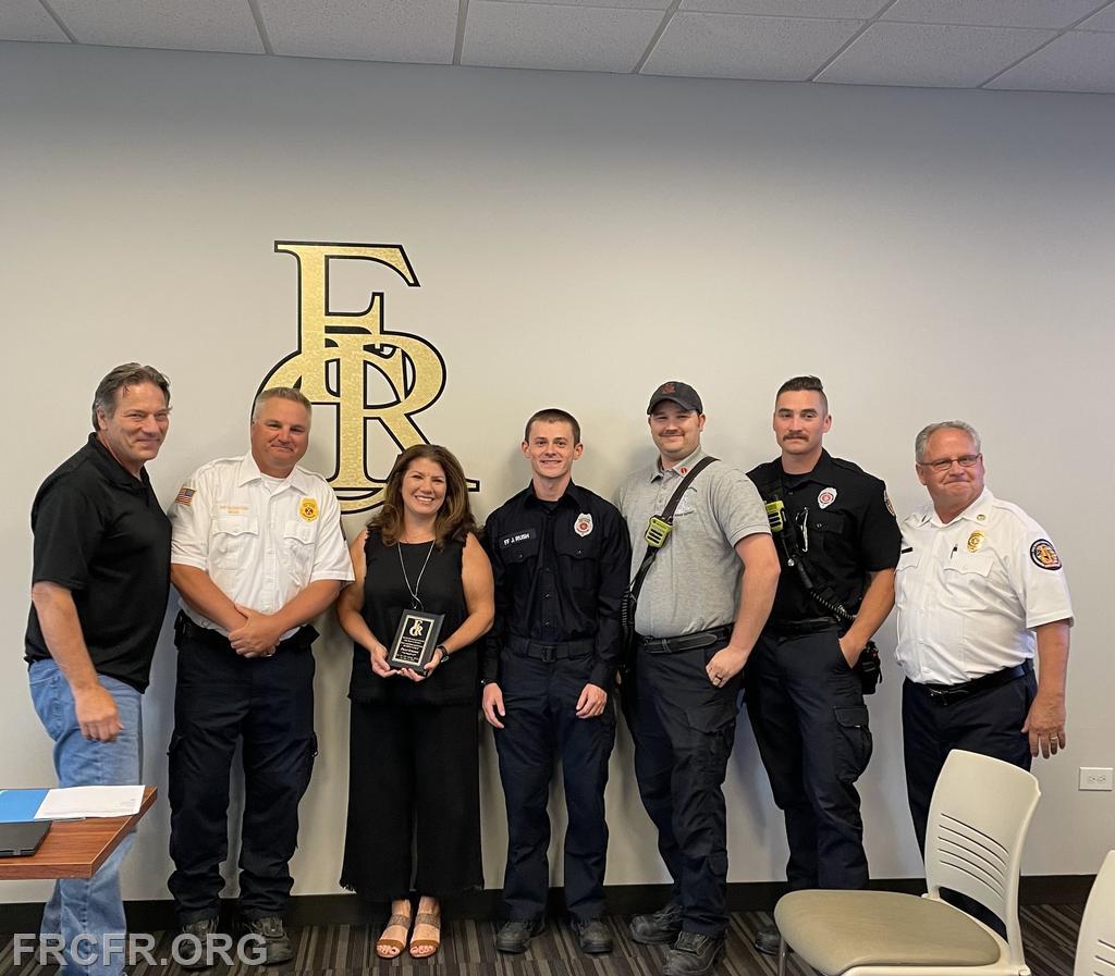 Life Saving Award Presented to Fran Strong - Fox River & Countryside ...